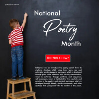 NATIONAL POETRY MONTH Template | PosterMyWall