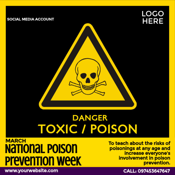 National Poison Prevention Week Template | PosterMyWall