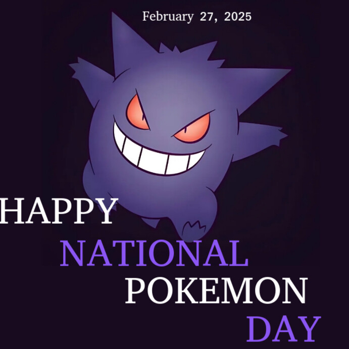 National Pokemon Day Template | PosterMyWall