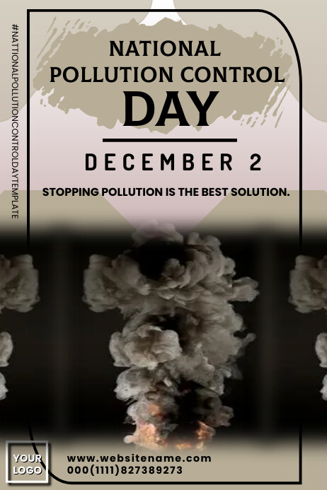 National pollution day 2023 template | PosterMyWall