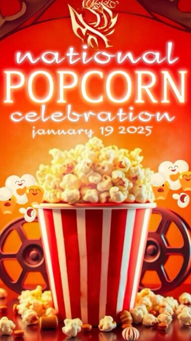 National Popcorn Celebration Template | PosterMyWall