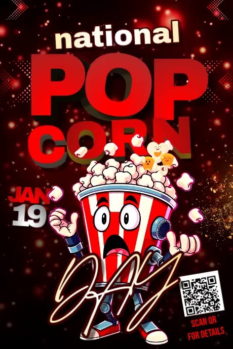 National Popcorn Day Celebration Template | PosterMyWall