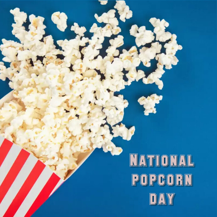 national popcorn day Template | PosterMyWall