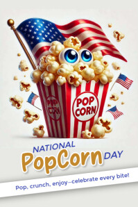 National Popcorn Day Poster Template | PosterMyWall