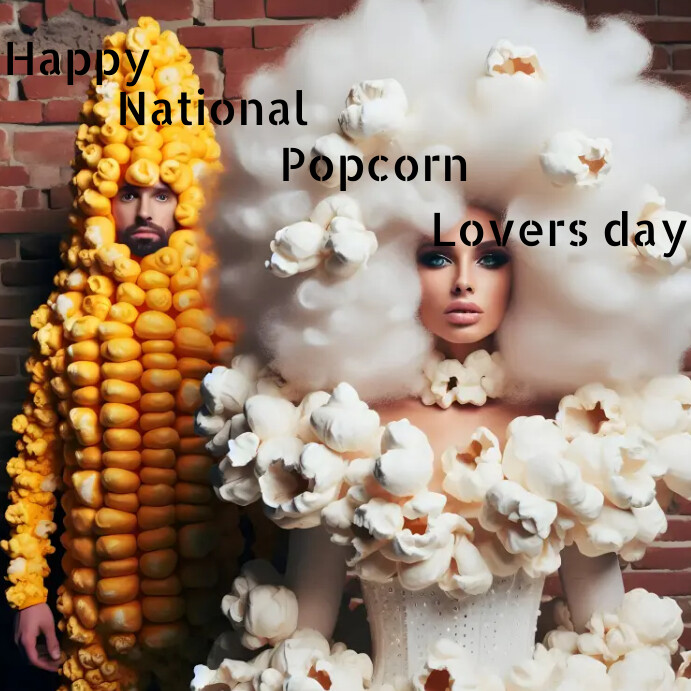 National popcorn day Template | PosterMyWall