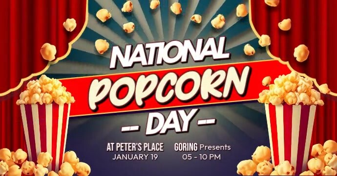 National Popcorn Day Template | PosterMyWall