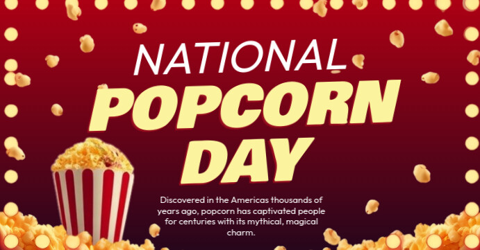 National Popcorn Day Event Template | PosterMyWall
