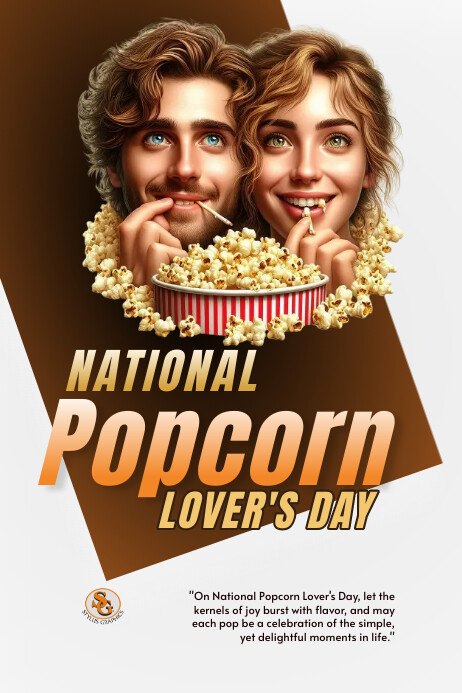 Copy of National popcorn lover's day | PosterMyWall