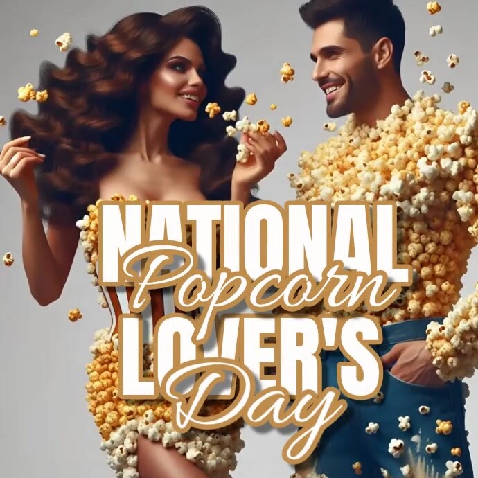 national popcorn lover's day Template | PosterMyWall