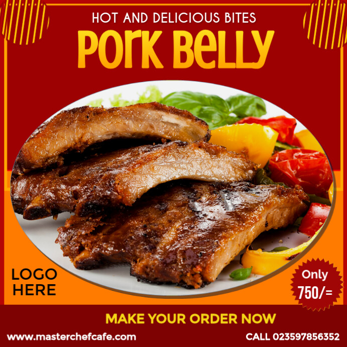 Copy of National Pork Belly Day Design | PosterMyWall