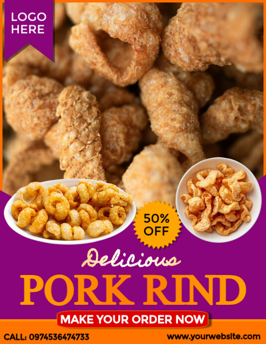 National Pork Rind Day Flyer Template | PosterMyWall