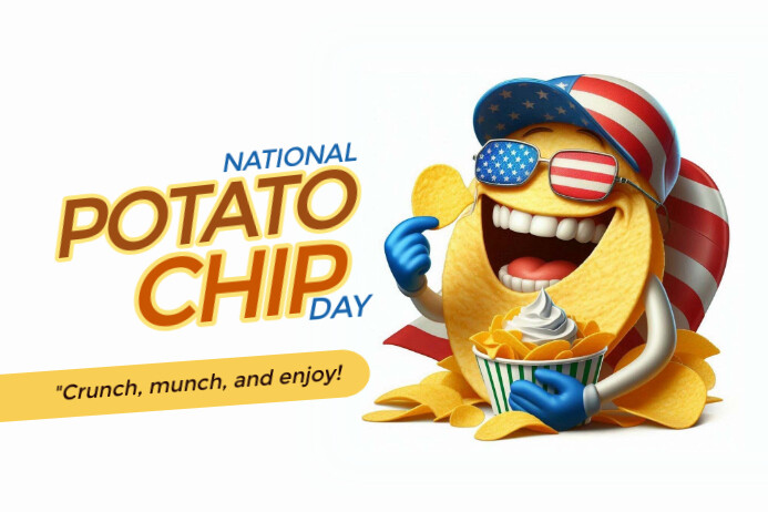 Copy of National potato chip day | PosterMyWall