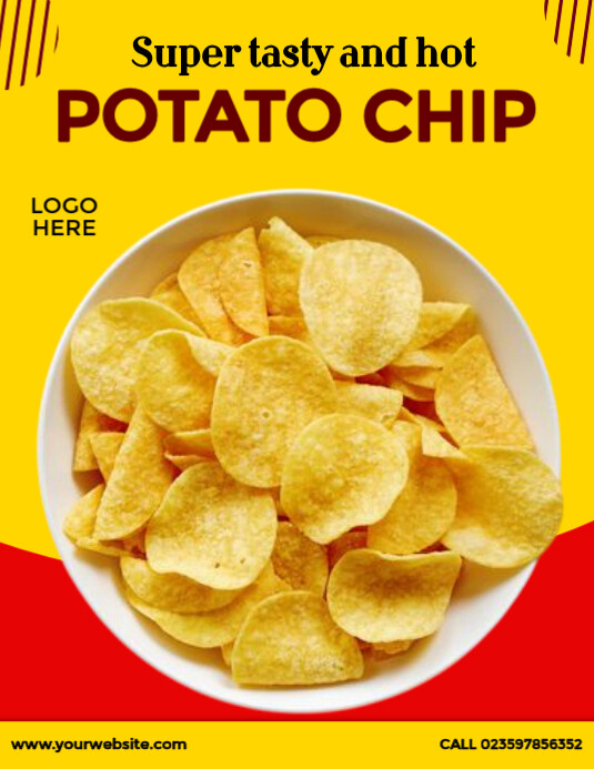 Copy of national potato chip day flyer | PosterMyWall