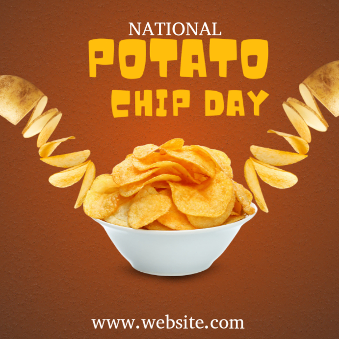 National Potato Chip Day Template | PosterMyWall