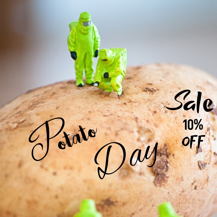 NATIONAL POTATO DAY Template | PosterMyWall