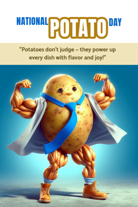 Copy of National potato day | PosterMyWall