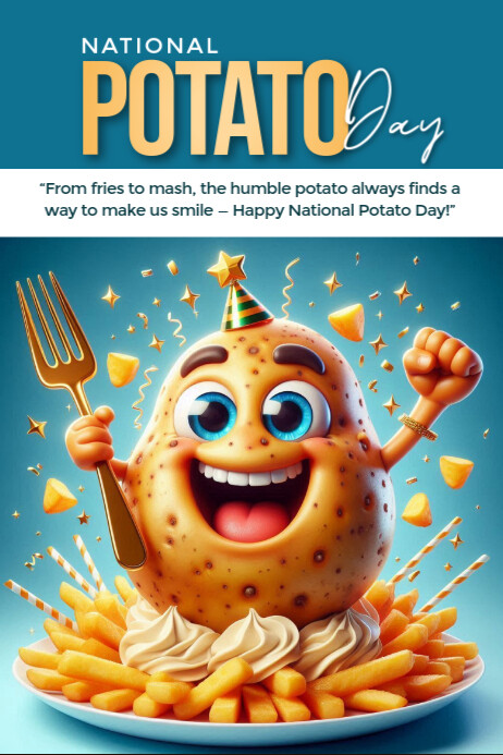National potato day Template | PosterMyWall