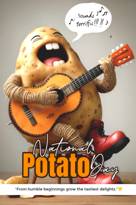 NATIONAL POTATO DAY Template | PosterMyWall