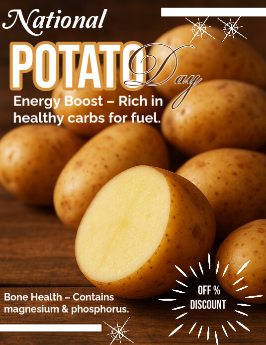 Plantilla de National Potato Day | PosterMyWall