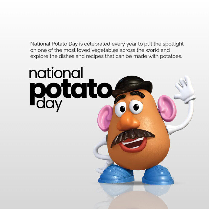 National Potato Day Instagram Post Template | PosterMyWall