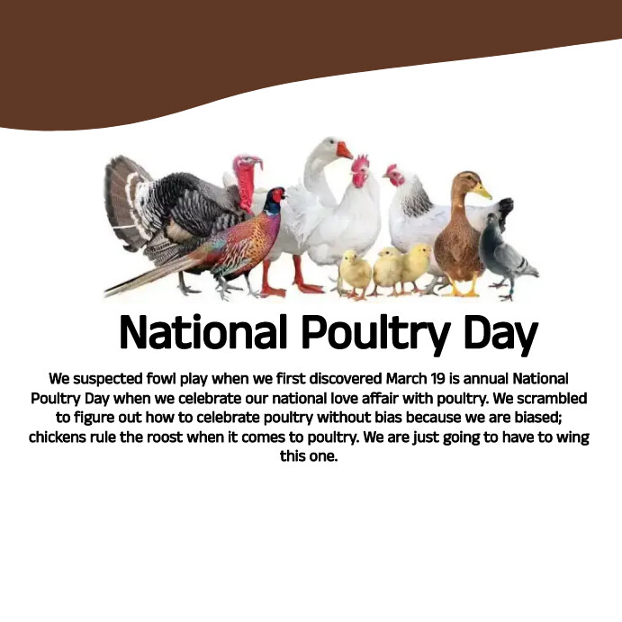 national poultry day Template | PosterMyWall