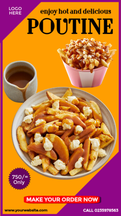 national poutine day design Template | PosterMyWall