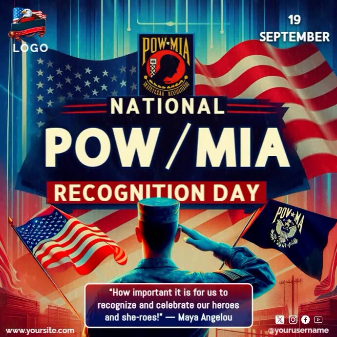 National POW/MIA Recognition Day Template | PosterMyWall