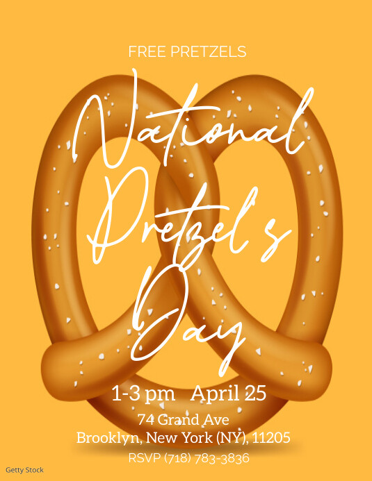Copy of National pretzel's day | PosterMyWall