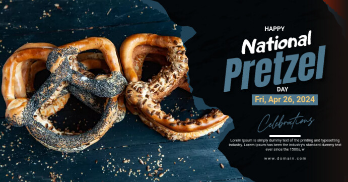 National Pretzel Day Template | PosterMyWall