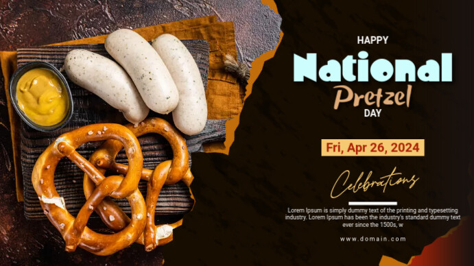 National Pretzel Day Template | PosterMyWall