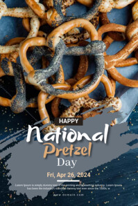 National Pretzel Day Template | PosterMyWall