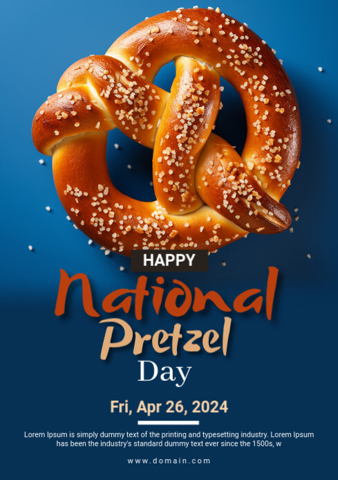 Plantilla de National Pretzel Day | PosterMyWall