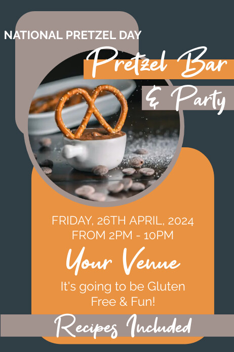 National Pretzel Day Template | PosterMyWall