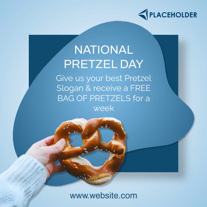 Copy of National Pretzel Day | PosterMyWall
