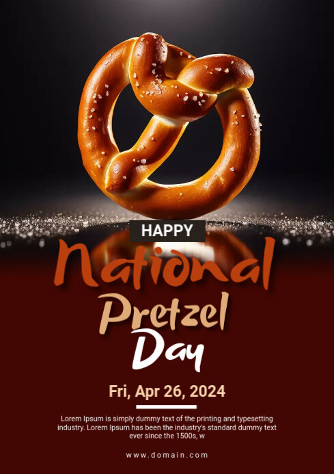 National Pretzel Day Template | PosterMyWall