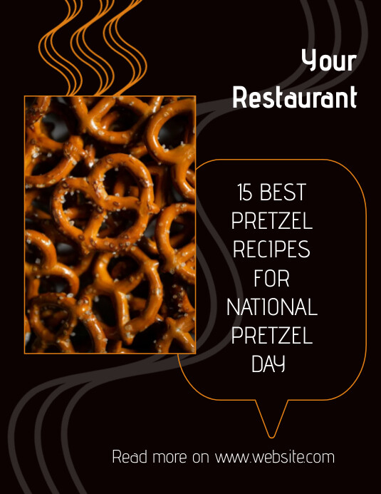 National Pretzel Day Template | PosterMyWall