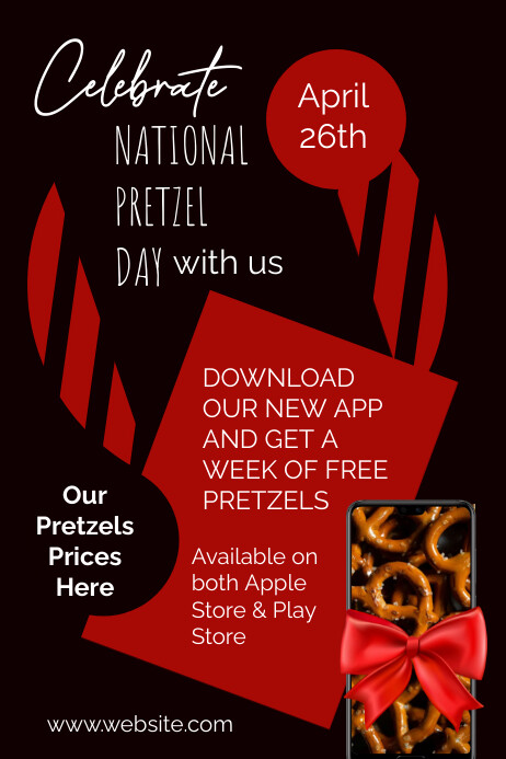 National Pretzel Day Template | PosterMyWall