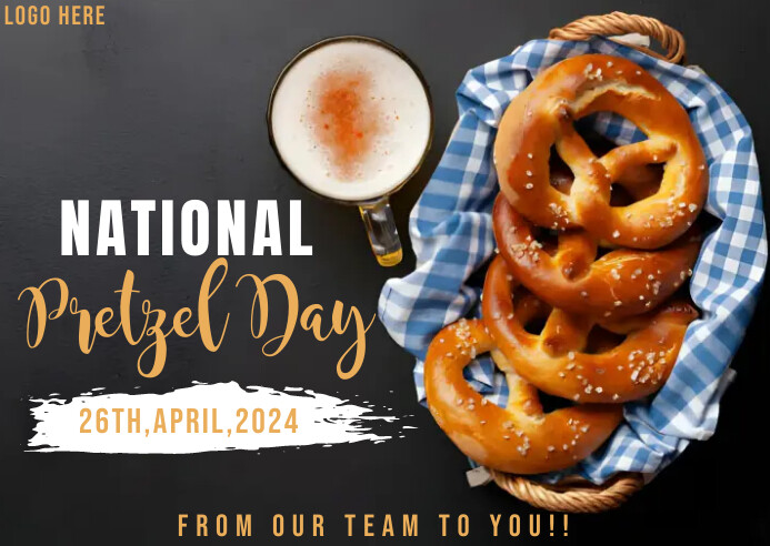 Plantilla de National pretzels day template | PosterMyWall
