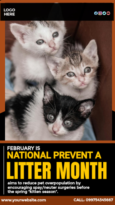 National Prevent a Litter Month Template | PosterMyWall