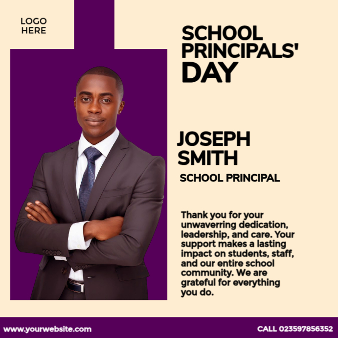National Principals Day Template | PosterMyWall