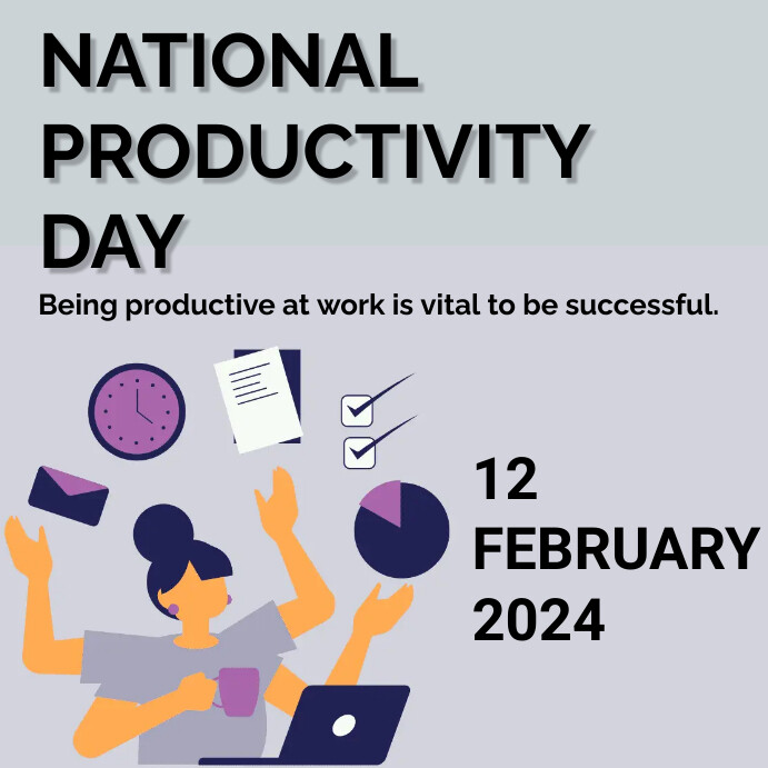 Copy of national productivity day | PosterMyWall