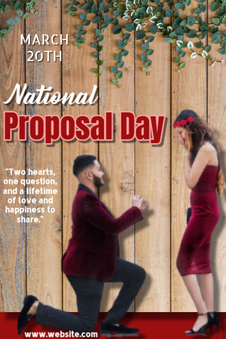 National proposal Day Template | PosterMyWall