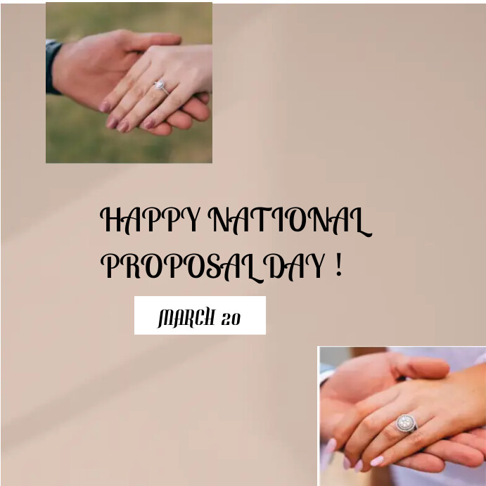 National proposal day Template | PosterMyWall