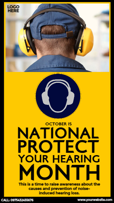 National Protect Your Hearing Month Template | PosterMyWall