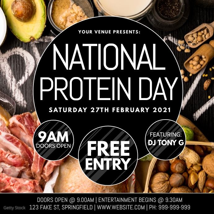 Copy of National Protein Day Poster | PosterMyWall