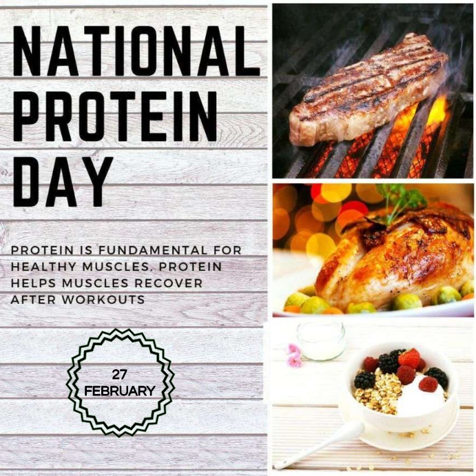 national proteinday Template | PosterMyWall