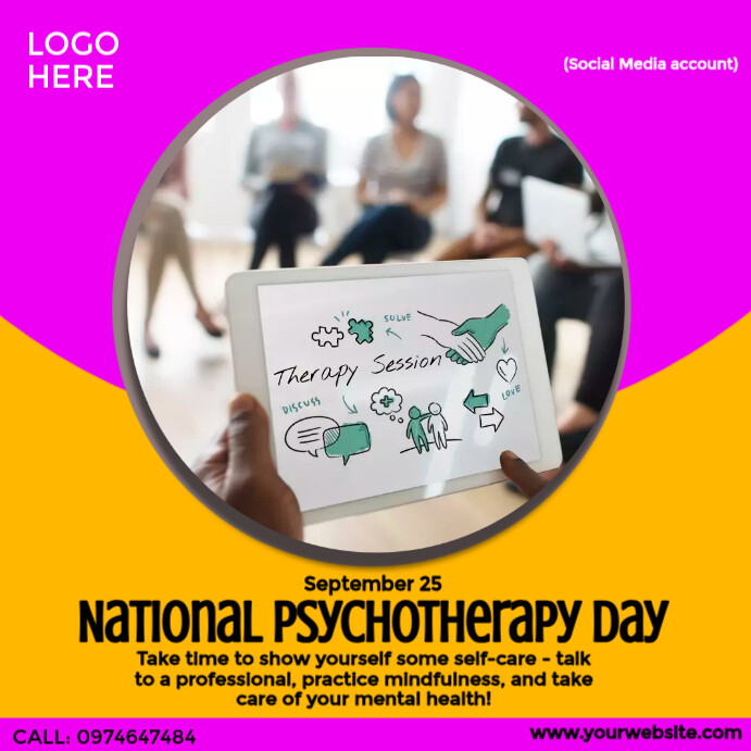 Copy of National Psychotherapy Day | PosterMyWall