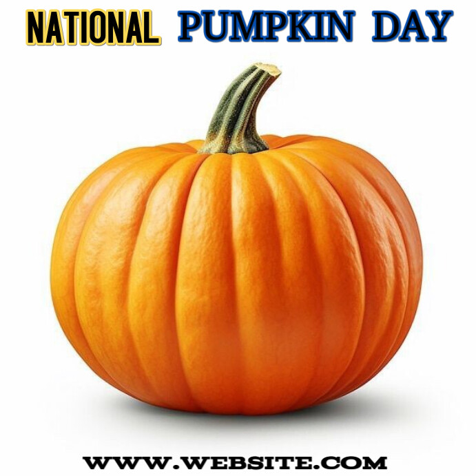 Modèle National pumpkin day | PosterMyWall