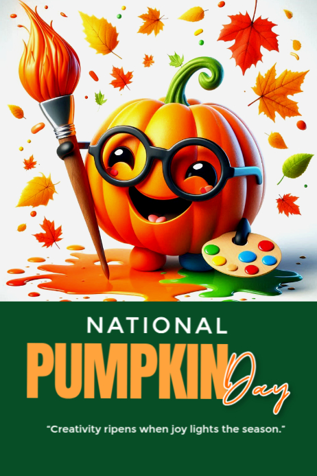 Modèle National pumpkin day | PosterMyWall