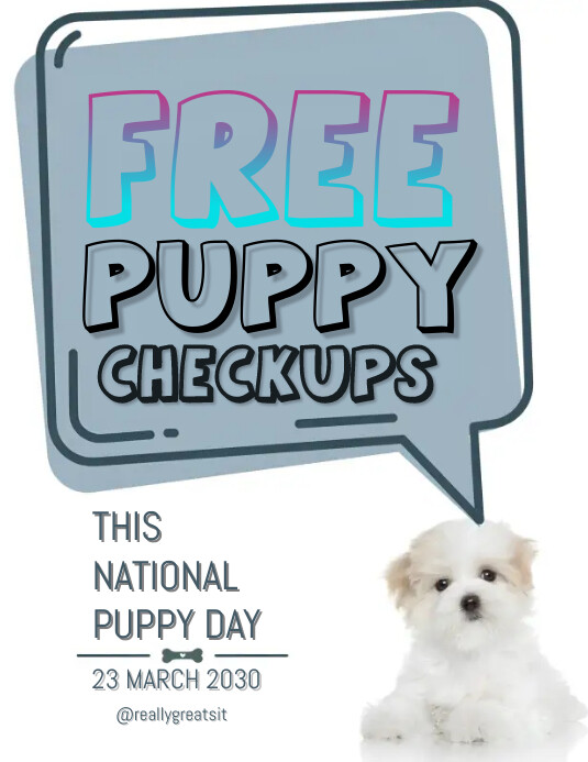 National puppy day Template | PosterMyWall